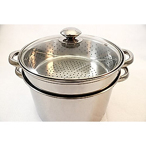 8 QT 4 Piece Stainless Steel Multi-Cooker