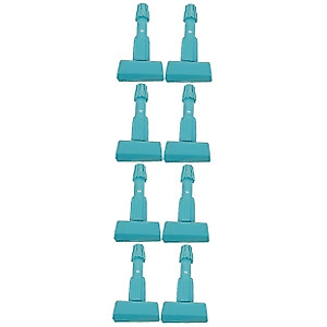 LOUYTW 8 Pcs Commercial Mop Clip Mop Making Part Detachable Mop Head Clamp Mop Head Holder Mop Head Clamps Mop Clips Mop Replacement Clamp Plastic Red Thread Wax Mop(Redx5pcs,24.00X11.50X6.00CMx2pcs)