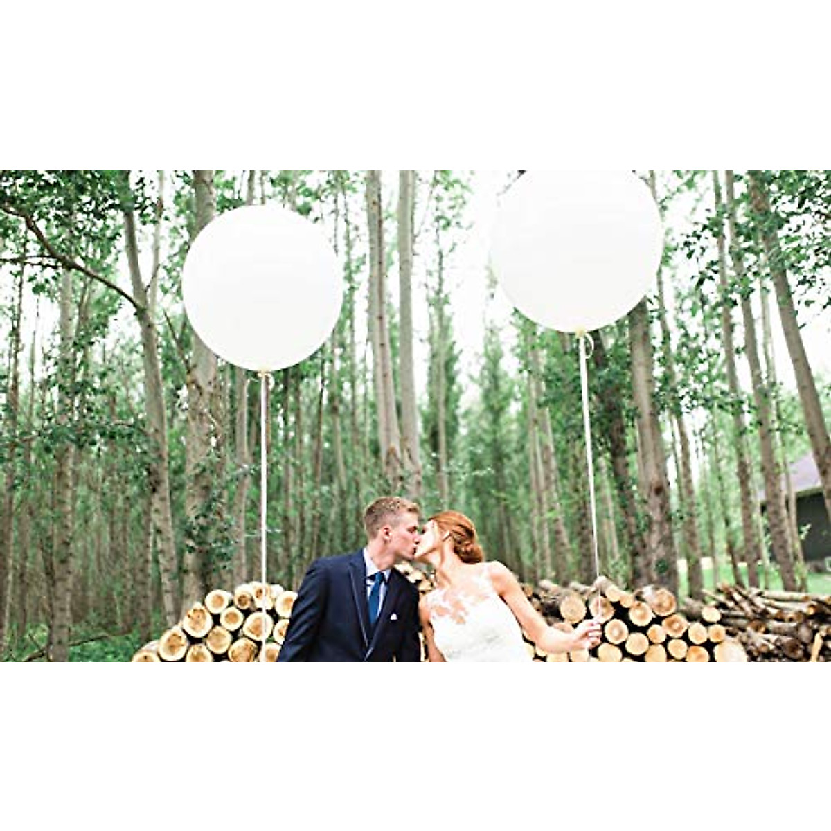 36 Inch Giant Balloons White Balloons(Premium Helium Quality), 6 Pack 36'' Large Latex Balloons for Photo Shoot/Birthday/Wedding Party/Festivals/Event Decorations …