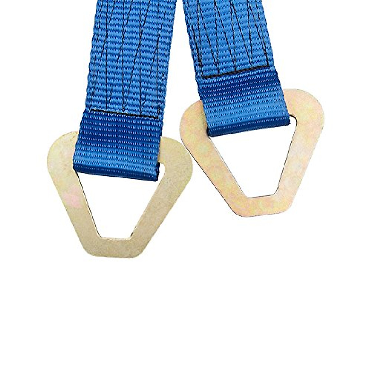 4 Pack 2" x 24" Axle Strap 10000 Lbs Break Strength 3335 Lbs Working Load Heavy Duty Tie Down Axle Straps with D-Ring and Protective Sleev for Securing Car Transport (Blue)