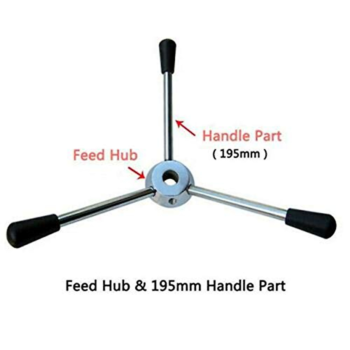Drill Press Machines Parts Feed Hub Wheel & 195mm Handle Bar Set