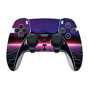 MightySkins Skin Compatible with PS5 DualSense Edge Controller - Synthwave | Protective, Durable, and Unique Vinyl Decal wrap Cover | Easy to Apply & Change Styles | Made in The USA