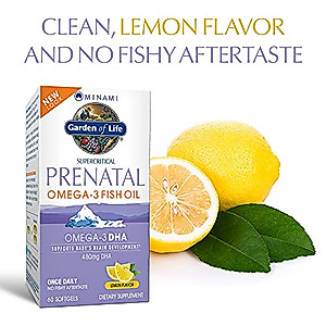 Garden of Life Prenatal DHA Omega 3 Fish Oil - Minami Natural Prenatal, 60 Softgels