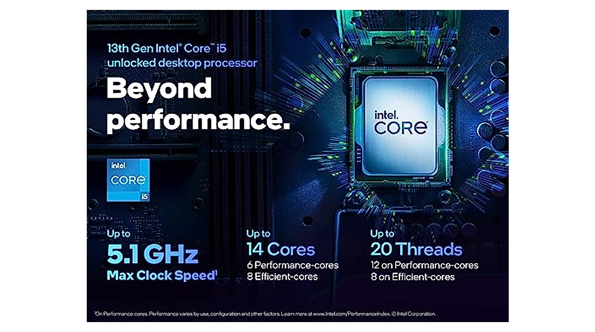 Intel Core i5-13600KF Desktop Processor - Latest Gen