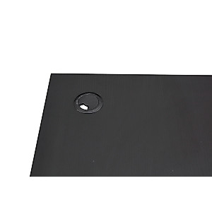 Aienid MDF Black Computer Desk Triangle Computer Desk,Corner Desk with Smooth Keyboard Tray& Storage Shelves,Compact Home Office,Small Desk with Sturdy Steel Frame As Workstation for Small Space