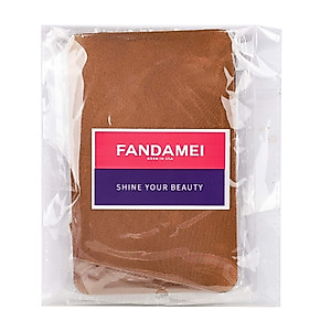 FANDAMEI Wig Cap, 4 pieces Dark Brown Stocking Wig Caps Stretchy Nylon Wig Caps for Women