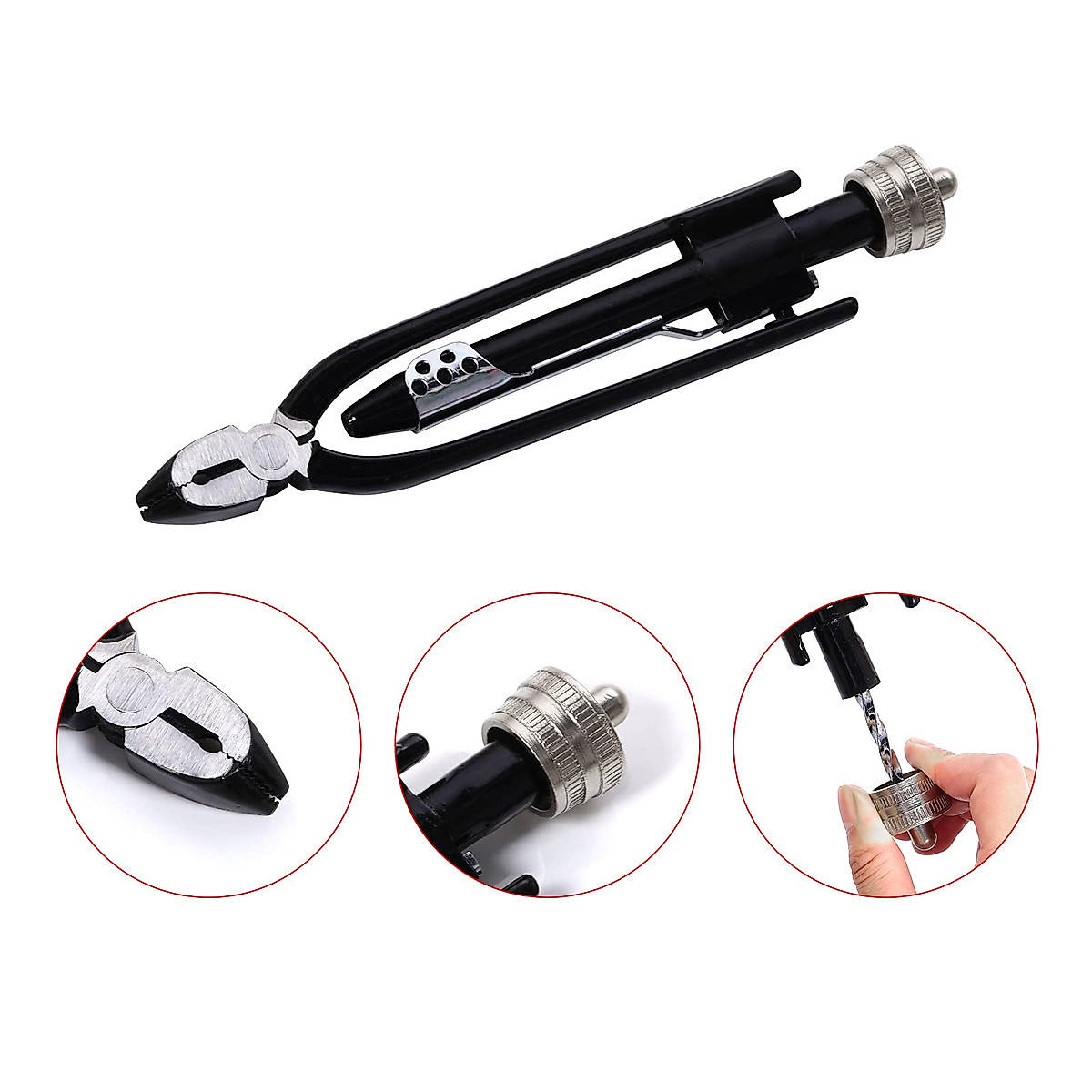 6 Inch Safety Wire Pliers, Wire Twisting Tool Lock Wire Pliers with 25' Stainless Steel Wire, Heavy Duty Wire Twisting Tool for Aircraft Machinery Vehicles