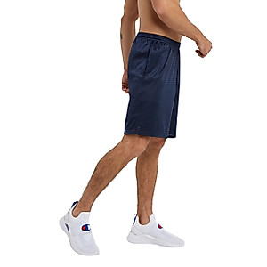 Champion mens 9" Shorts, Mesh Shorts, 9", Mesh Basketball Shorts, Mesh Gym athletic shorts, Navy-407q88, Medium US