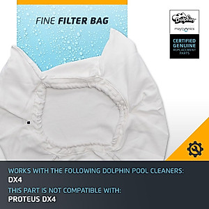 Dolphin Genuine Replacement Part — Fine Filter Bag for Powerful Filtration — 99954302-ASSY