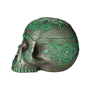 Spirit Halloween Disney's The Haunted Mansion Tabletop Skull | Officially Licensed | Home Décor | Horror Décor | Skull Decoration