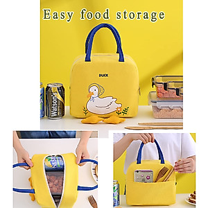 UNMODA Kawaii Lunch Bag for Girls Lunch Box Insulated Cute Lunch Bags for Women Insulated Lunch Box for Kids