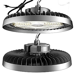ANTLUX 600W UFO LED High Bay Light 90000lm (Equiv.to 2400W MH/HPS) High Bay LED Shop Light AC100-277V 5000K Commercial Bay Lighting -2 Pack
