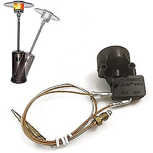 Firdnyohs Patio Gas Heater Dump Switch - Gas Patio Heater Repair Replacement Parts Thermocoupler & Dump Switch Control Safety Kit for Patio Propane Gas Heaters, Garden Outdoor Heaters