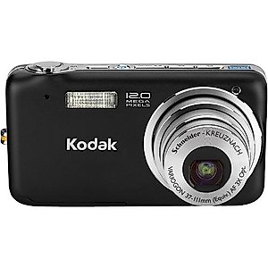 Kodak Easyshare V1233 12.1MP Digital Camera with 3x Optical Zoom (Black)
