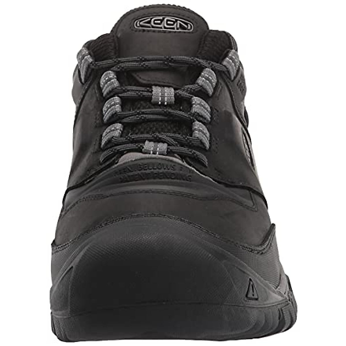 KEEN Men's Ridge Flex Low Height Waterproof Hiking Boots, Black/Magnet, 9