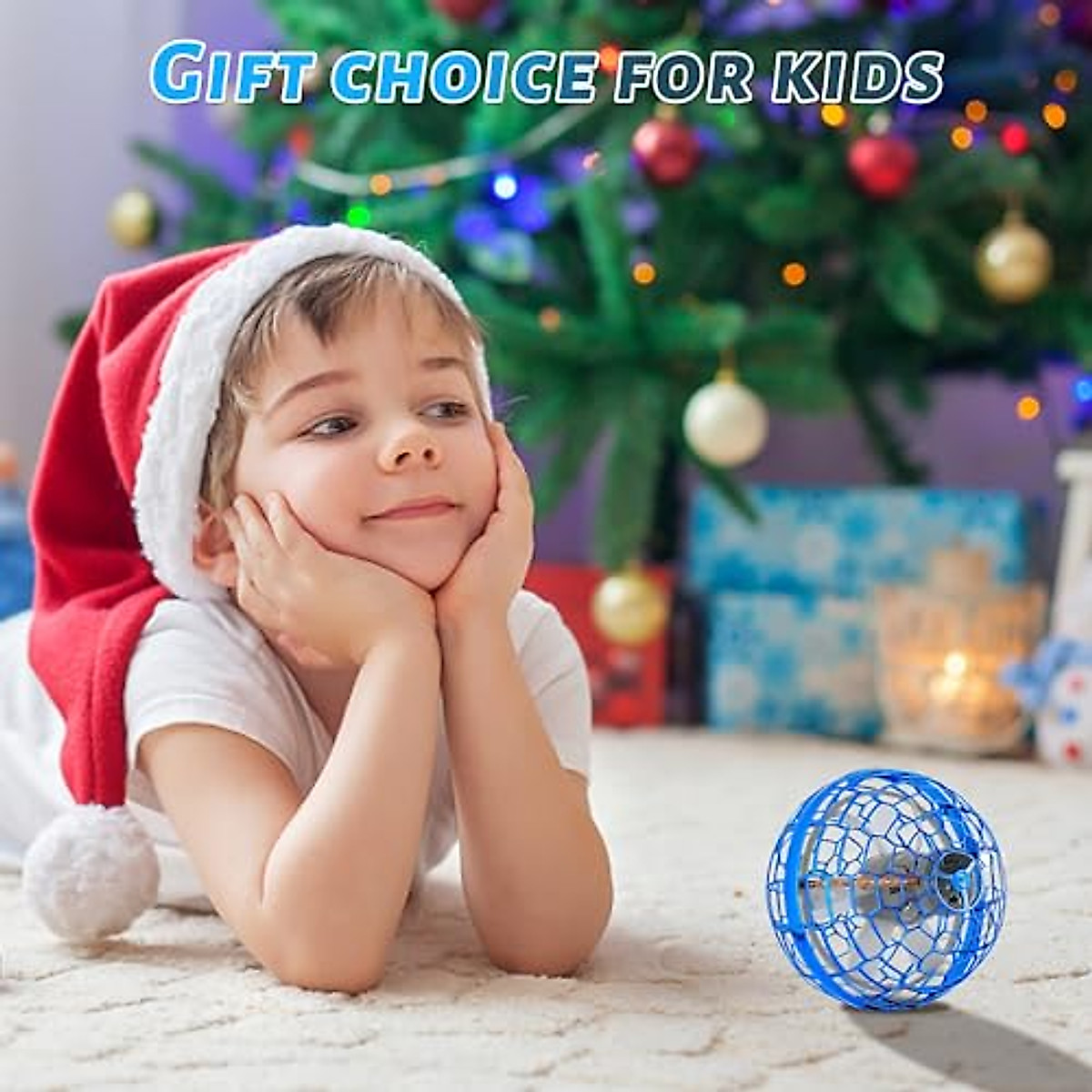 Beavo Boomerang Ball: Hover Ball Toy, Blue, 6+, USB Charging, Includes USB Cable