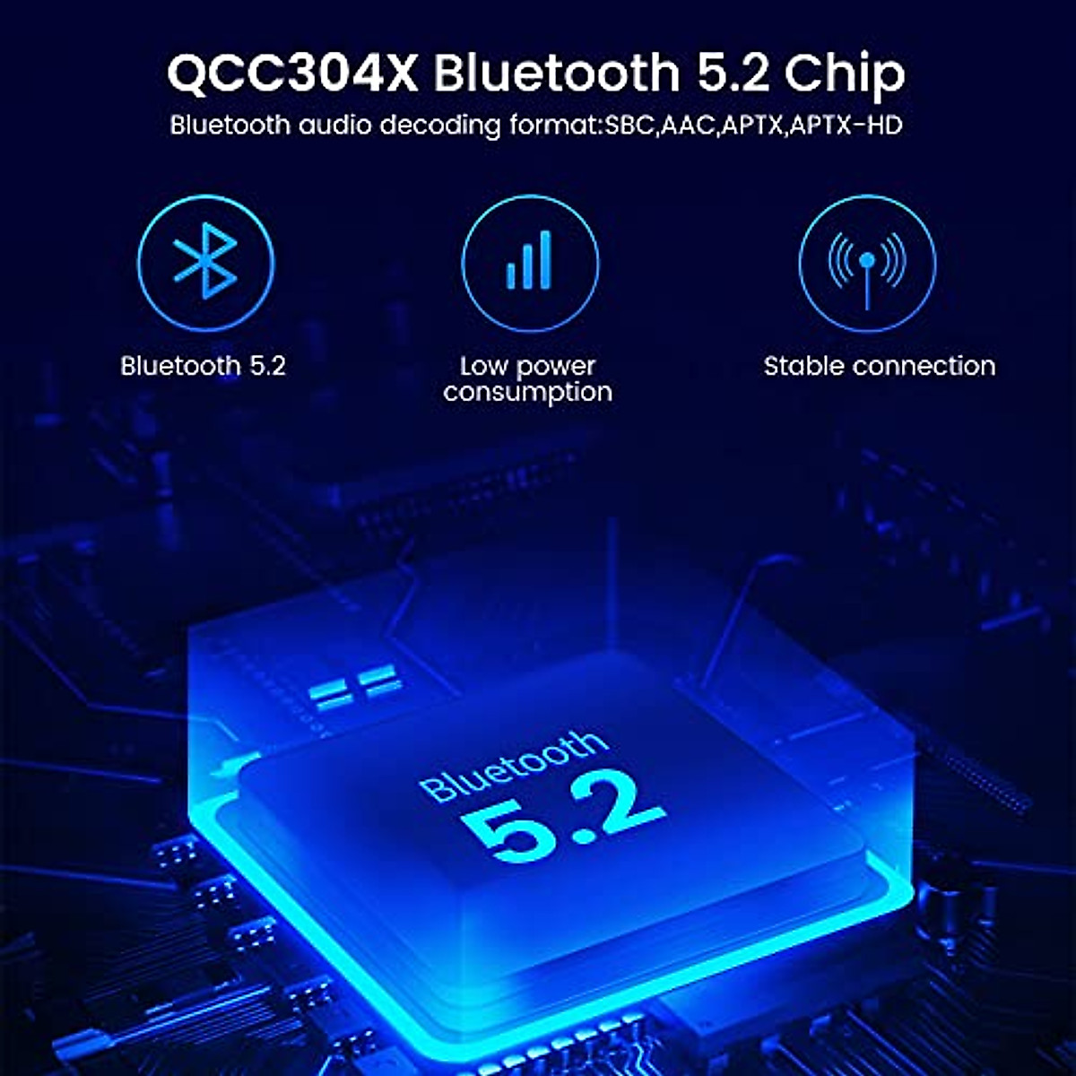 [Upgraded] AIYIMA A07 Pro TPA3255 Stereo Amplifier Bluetooth 5.2 300Wx2 HiFi Class D Amp 2.0/2.1 Channel Audio Power Amp for Speaker with Bass Treble Control& Line Output + Power Adapter