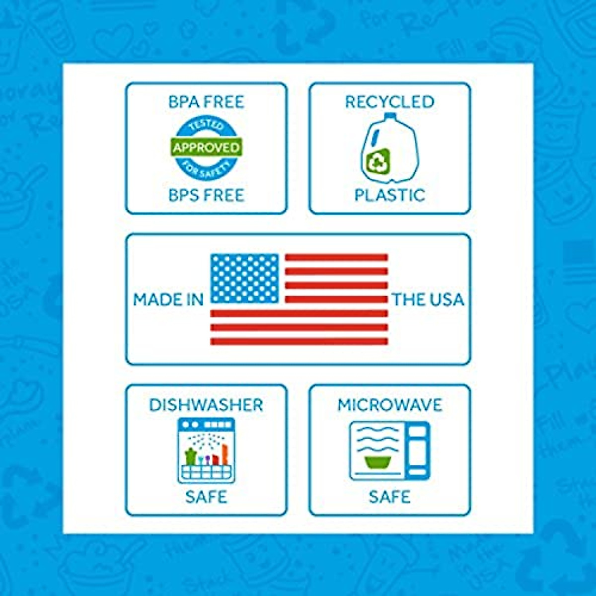 Re Play Made in USA 2pk Toddler Feeding No Spill Sippy Cups | 1 Piece Silicone Easy Clean Valve | Eco Friendly Heavyweight Recycled Milk Jugs - Virtually Indestructible | Specialty Fireman Helmet Lid