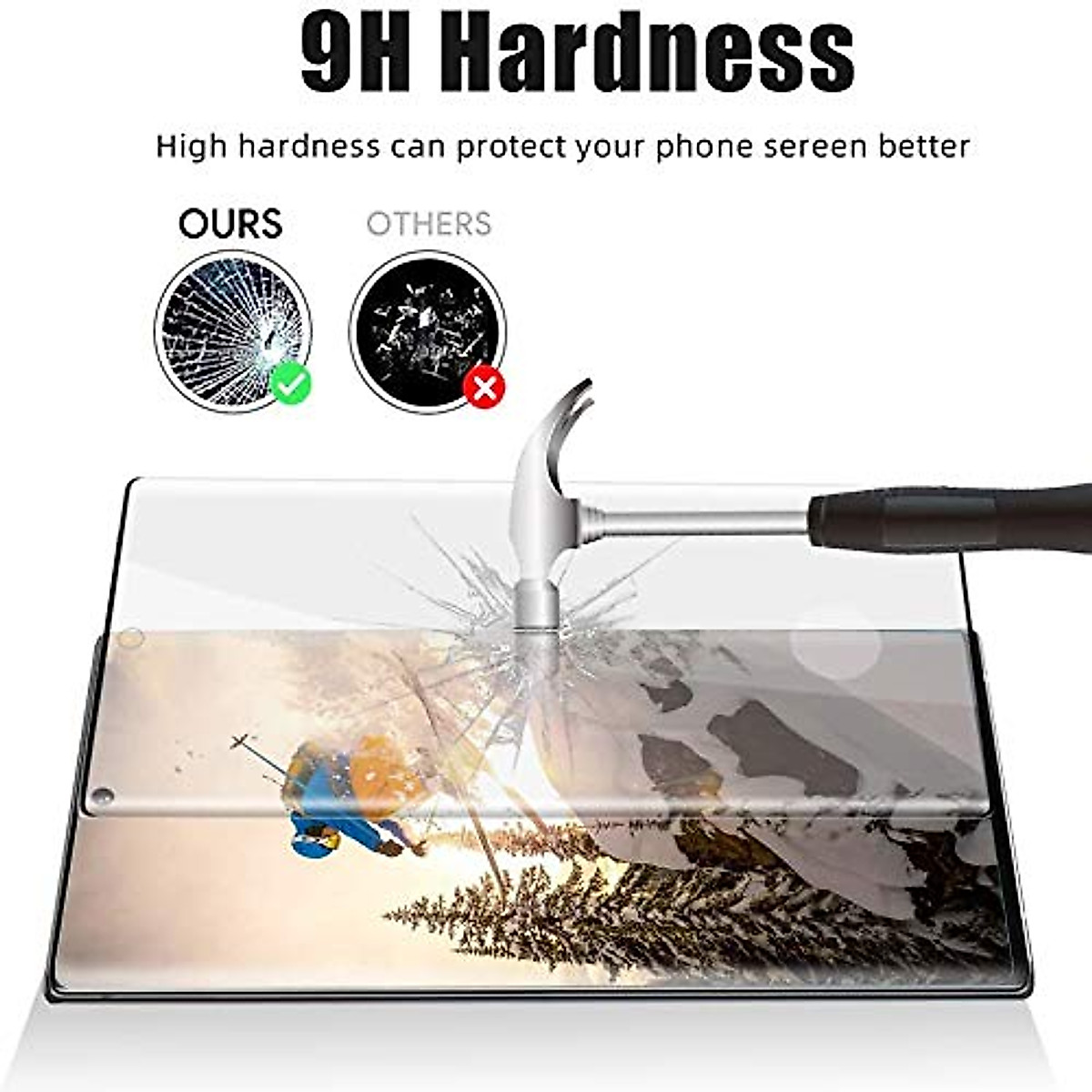 [2+2 Pack] Pixel 7 Pro 5G Screen Protector+Camera Lens Film,Ultra HD Tempered Glass Film [Scratch Resistant] [Ultra HD] [9H Hardness] [Fingerprint Unlock] For Google Pixel 7 Pro (6.7 Inch)