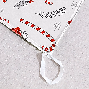 Abosbeet Christmas Duvet Cover Full Boys Girls Leaf Candy Pattern Comforter Cover Hidden Zipper Kids Bedroom Decor 2 Pillowshames White Bedding Sets Microfiber Soft Breathable Bedroom Decor