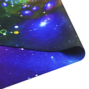 Obacle Seamless Bandana for Rave Face Mask Dust Wind UV Sun Protection Neck Gaiter Tube Mask Headwear Bandana for Women Men Festival Party Motorcycle Riding Fishing Outdoor (Starry Sky Purple Gold)