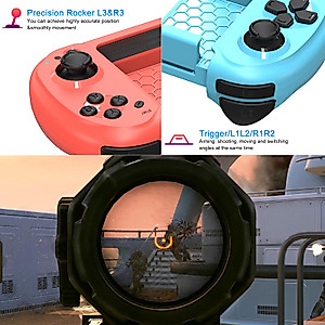 Joso Phone Controller for Android, iPhone, Direct Play, 15 Hours of Playtime, Support with Case, Game Controller Joystick for Galaxy S23 S22 S21 Ultra, iPhone 14 13 12 Pro Max, COD, Genshin Impact