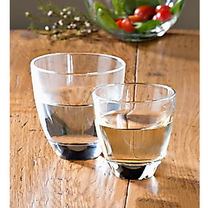 Barski - European Glass - Double Old Fashioned Tumbler - Uniquely Designed - Set of 6-12 oz. - Made in Europe