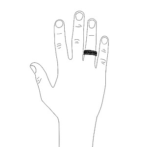 Bling Jewelry Personalized Engrave Mens Mechanic Car Racer Wide Tread Tire Band Ring for Men for Bikers Matte Black Titanium 8MM