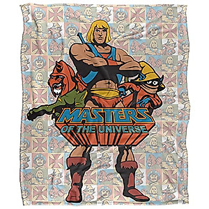 Masters of The Universe Heroes Officially Licensed Silky Touch Super Soft Throw Blanket 50" x 60"