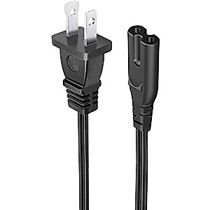 DIGITMON Replacement 3FT US 2Prong AC Power Cord Cable for Brother QL-720NW QL-800 QL-1050 QL-1060N Thermal Label Printer