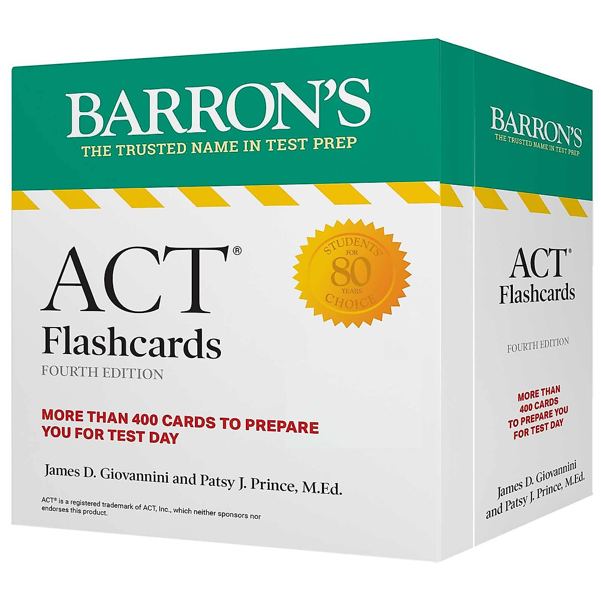 ACT Flashcards, Fourth Edition: Up-to-Date Review + Sorting Ring for Custom Study (Barron's ACT Prep)