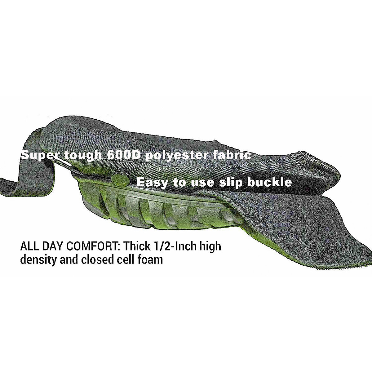 CLC Custom Leathercraft 345 Professional Kneepads, Supportive Gel Cushion, Breathable Neoprene Straps, Over Sized Caps for More Coverage, Ideal for Gardening, Flooring, Cleaning and Construction , Black