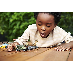 Matchbox Jurassic World Dino Transporters, 1 Vehicle & 1-2 Mini Dinosaurs, Ages 3 Years Old & Up