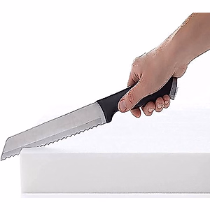 YUURO High Density Foam Bed Gap Filler,Mattress Extender Twin Bed Connector,Headboard Pillow Between Bed and Mattress/Wall,Memory Foam Bed Space Crack Filler Foam (55x4x6inch)