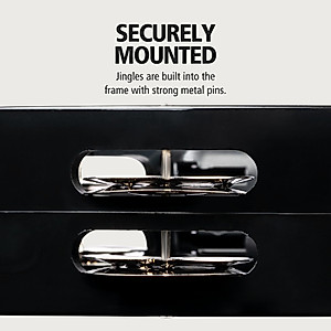 Meinl Percussion Tour Tambourine with Stainless Steel Jingles-NOT Made in China-Black, 10" ABS Plastic Frame, 2-Year Warranty, (HTT10BK)