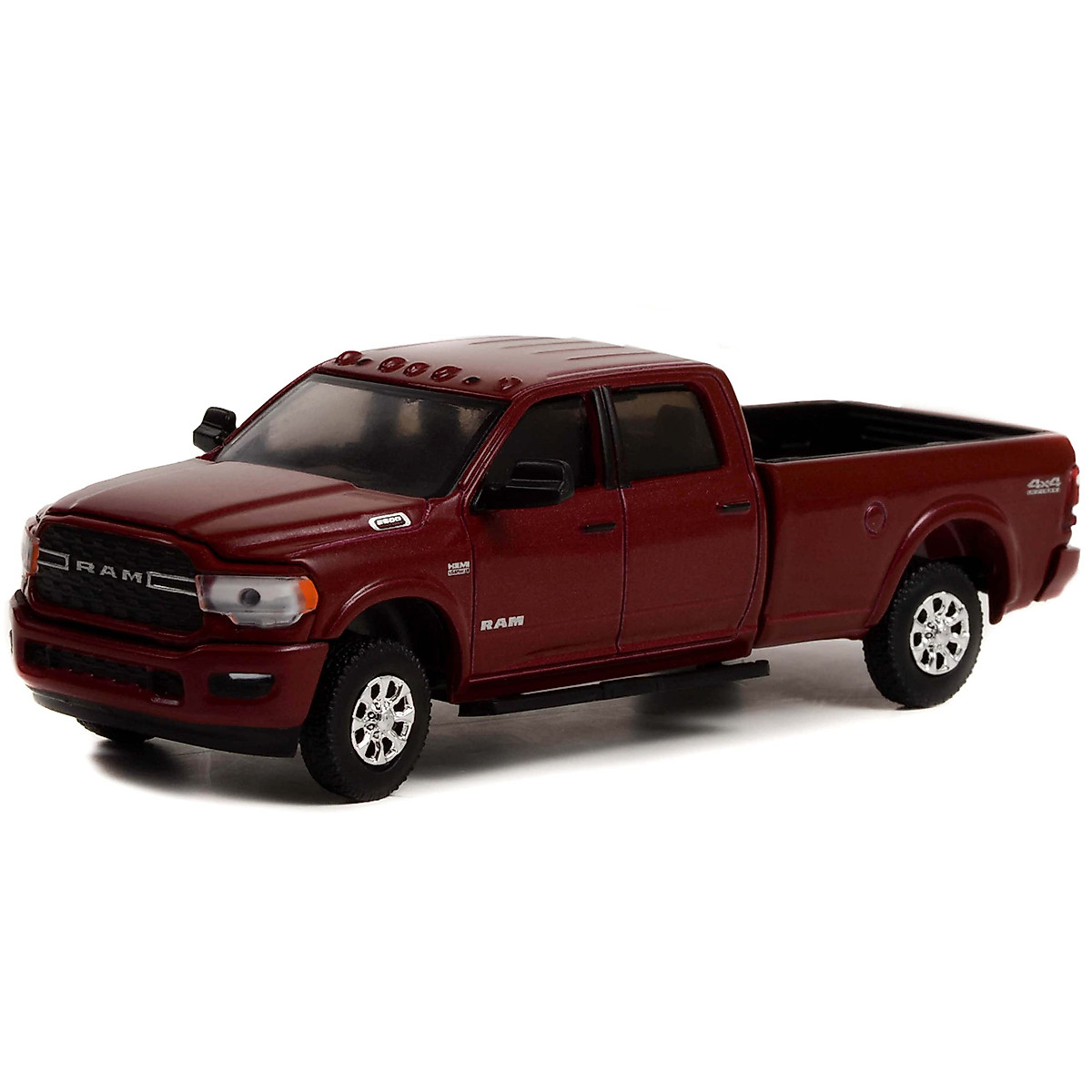 Toy Cars 2021 RAM 2500 Pickup Truck Dark Red Metallic RAM 10 Year Anniversary Anniversary Collection Series 14 1/64 Diecast Model Car by Greenlight 28100 E