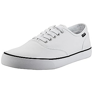 Lugz Men's Lear Shoes, White/Black, 10 M