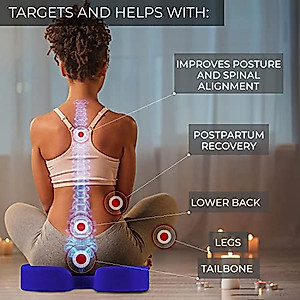 Everlasting Comfort Car Seat Cushion for Tailbone Pain Relief - Office Chair Cushion w/Premium ComfortFoam™ for All-Day Sitting Support - Coccyx, Sciatica Pain Relief Pillow for Desk Chair and Gaming