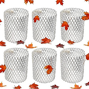 Gutter Guard (6 Pack) Leaf Filter Gutter Strainer & Downspout Guard - Better Than Roof Gutter Screen - Mesh Leaf Guards With Up To 4in Diameter - Gutter Drain Cover & Gutter Down Spout Rain Protector