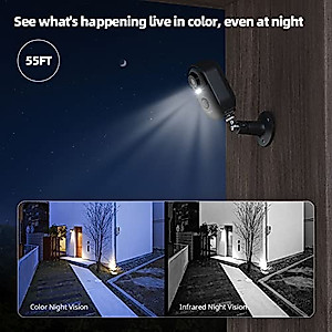 TIEJUS Outdoor Camera Wireless, 3MP Battery Powered Security Cameras with Night Vision, 2 Way Audio, PIR Detection, Spotlight & Siren Surveillance Camera, 2.4Ghz WiFi Only, IP66 Weatherproof, Cloud/SD