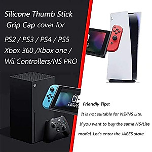 No-Slip Thumb Grips | Universal Edition for Nintendo Switch Pro, Playstation 4 (PS4), Playstation 5 (PS5), Xbox One & Xbox Series X Controller | 8-Pack