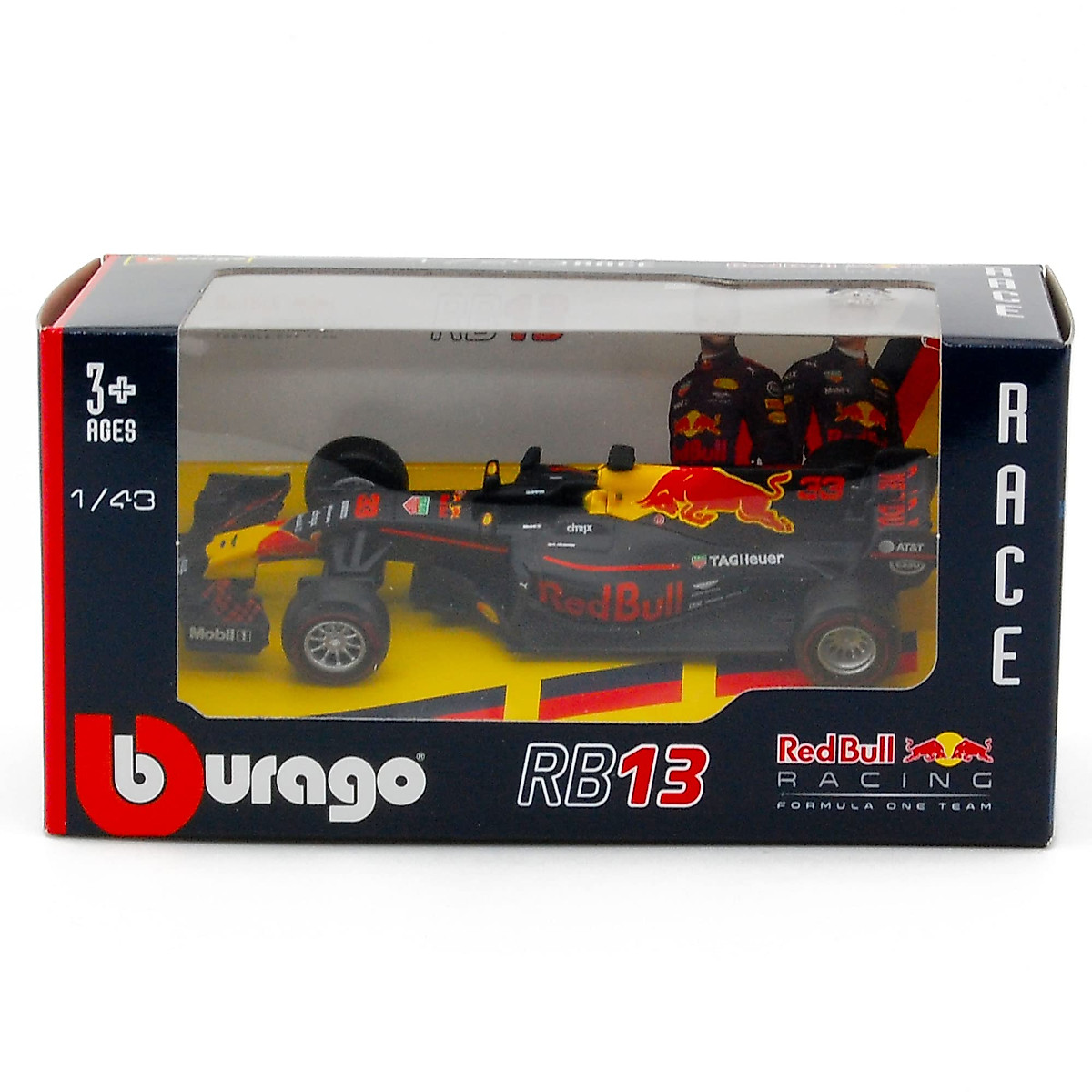 Bburago F1 Red Bull Racing TAG Heuer RB13 #33 Max Verstappen 2017 1/43 Diecast Model Car 38027
