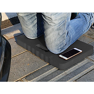 Omixe Comfy Extra Large Thick Waterproof Gardening Kneeling Pad Foam Kneeler Mat Garden Knee Pad Cushion for Gardening Planting Yard Work Prayer Yoga Mechanic Workout Baby Bath 18 x 11 x 1.5 Black