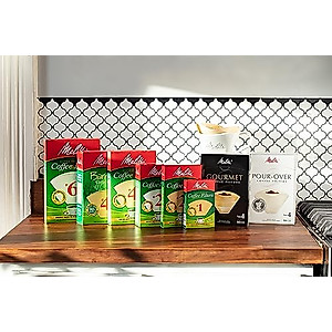 Melitta #4 Cone Coffee Filters, White, 100 Count (Pack of 6) 600 Total Filters Count - Packaging May Vary