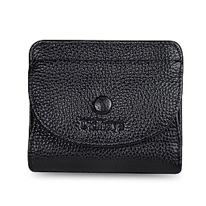 Dicihaya Female Small Wallets Coin Purse Mini Genuine Leather Wallet Bifold Pouch Multiple Cards Holder