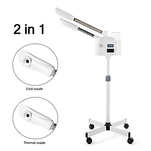 Professional 2 in 1 Facial Steamer Upgrade Esthetician Steamer with hot & Cold Nozzle Beauty Salon Spa