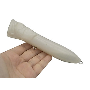 3PCS Unpainted Fishing Lure Blanks 40.45g 13.8cm with 14mm Free Fishing Eye Crankbait Baits Simulation Blank Body Clear Hard Baits Trout Salmon Minnow Lure Popper Lures Topwater Freshwater 363