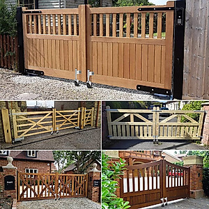 Homhoo Spring Loaded Gate Casters 5” Heavy Duty Gate Caster Wheels with Hardware (Pack of 2)