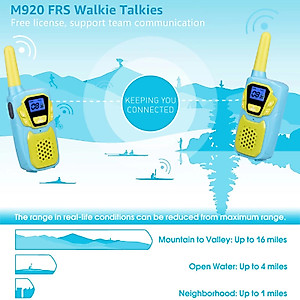 Topsung Walkie Talkies for Kids Adults Long Range Rechargeable 2 Pack, USB Walkie Talkies for Teen Girls Boys Age 3-12, NOAA 2 Way Radio Walkie Talkies for Family Camping Hiking Boating Fishing