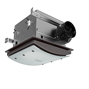 Hunter Ellipse 100 CFM Ceiling Exhaust Bath Fan with Light and Night Light - Imperial Bronze